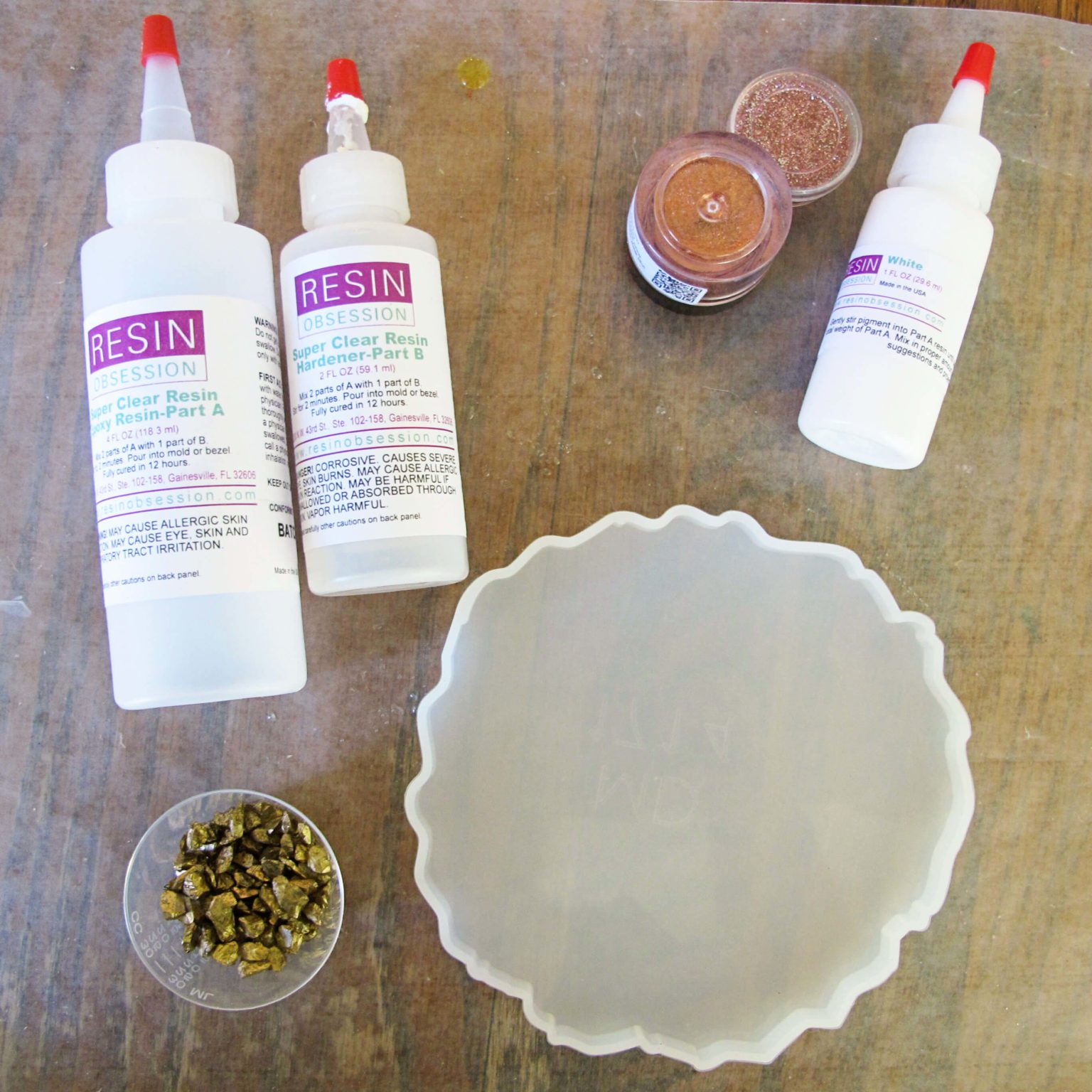 The A to Z of Making Geode Resin Coasters - Resin Obsession