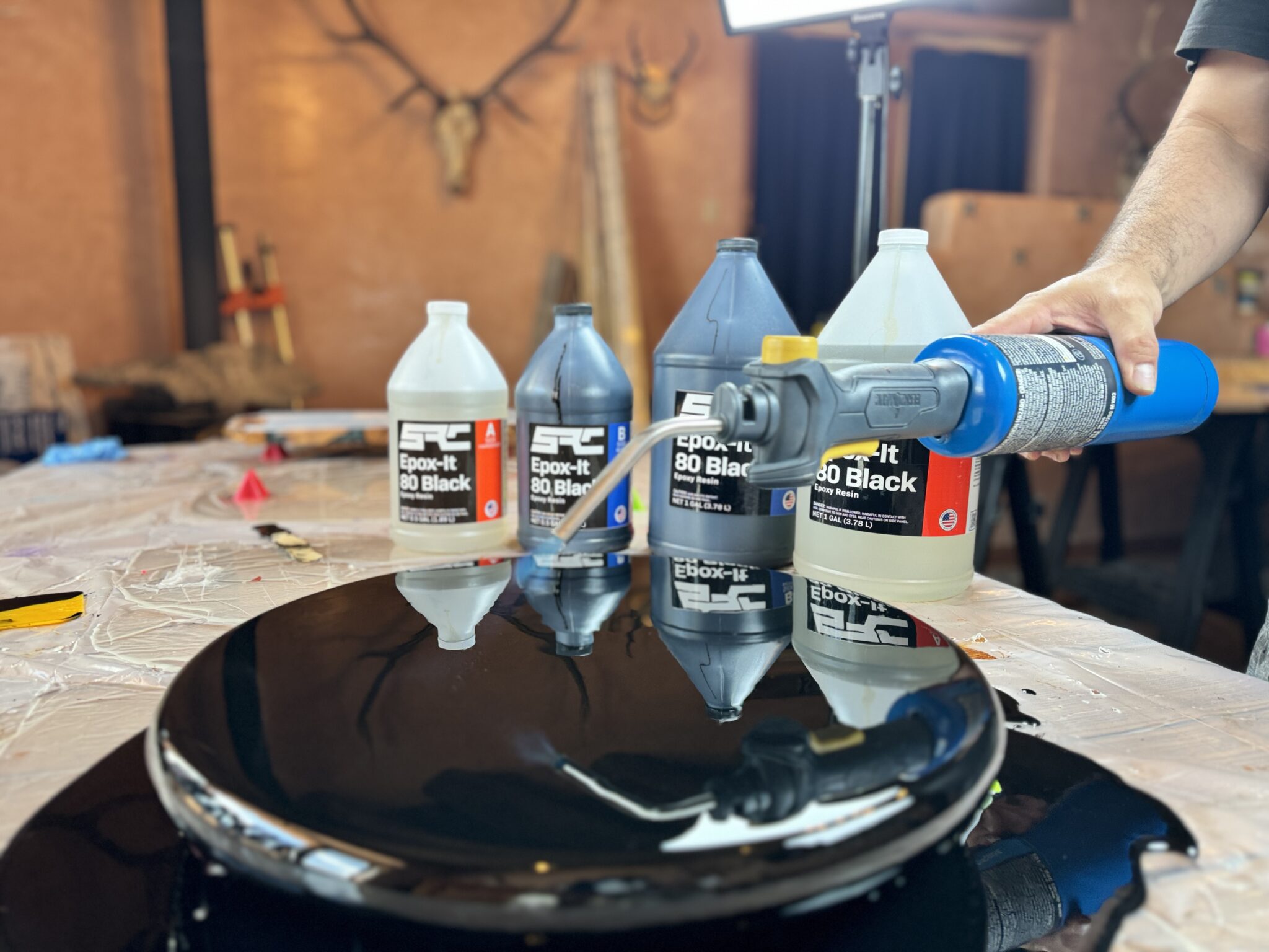 How to Create a Pitch-Black Epoxy Side Table - Resin Obsession